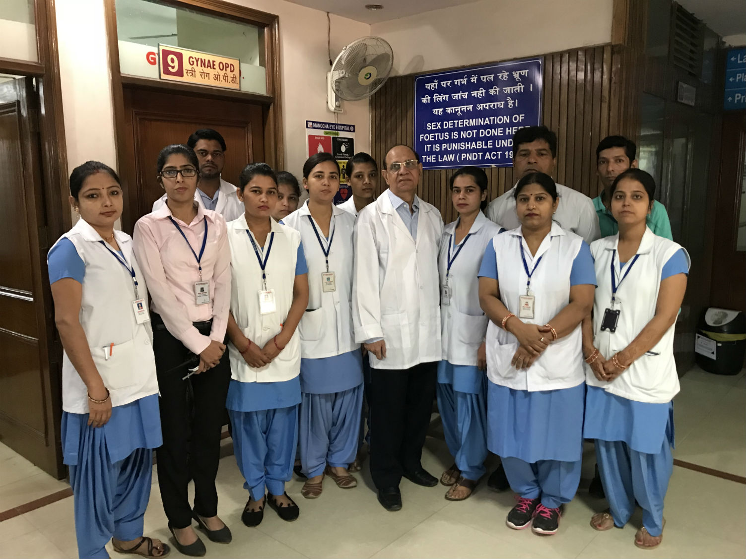 Staff… with Dr. Mahesh Manocha – Manocha Eye Hospital